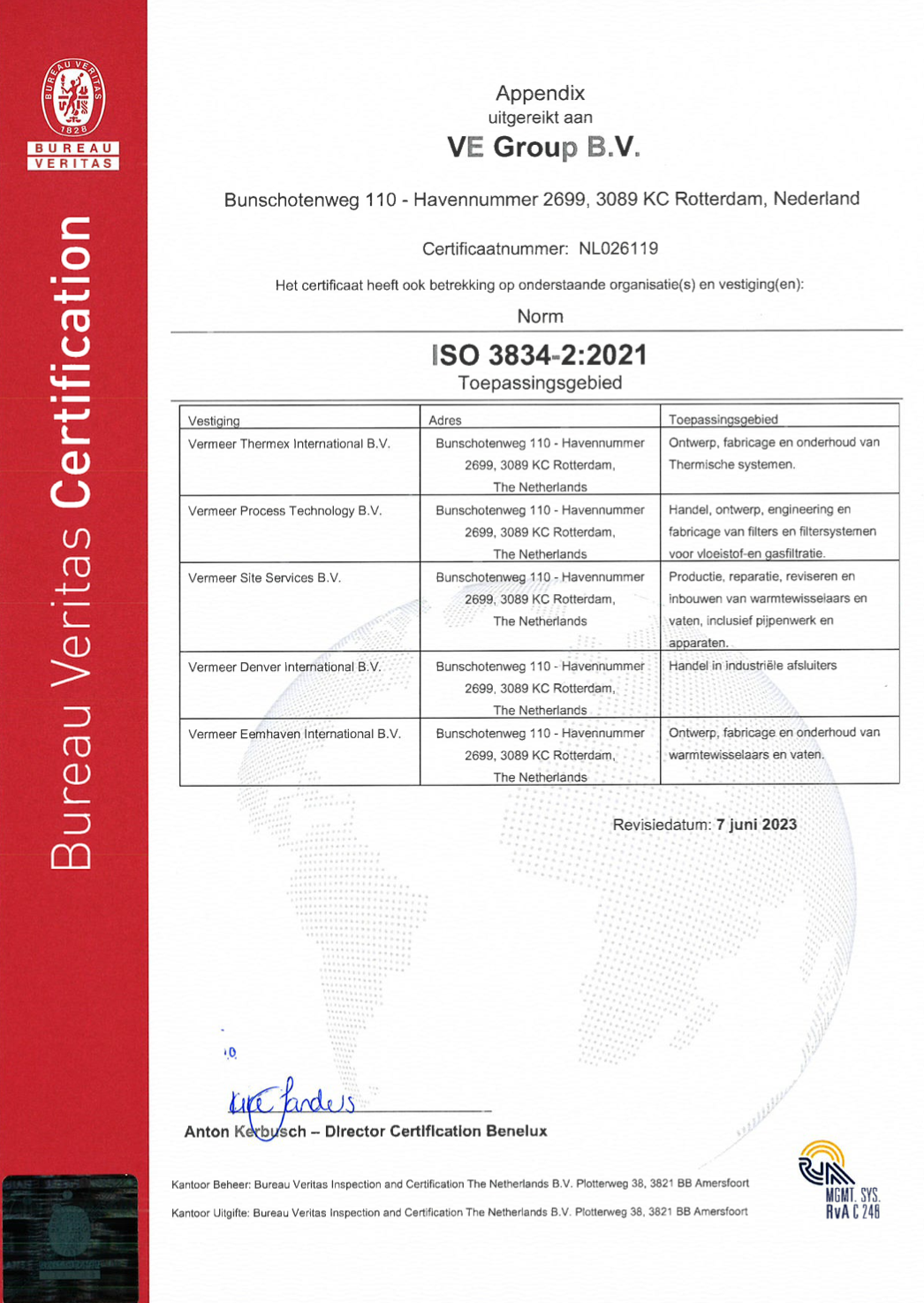 NEN-EN-ISO 3834-2:2021 RENEWED - VE-Group